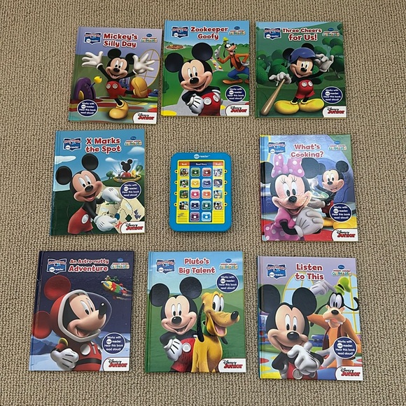 Disney | Other | 8 Mickey Mouse Clubhouse Books With Story Me Reader ...